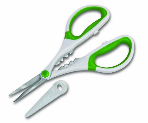 ZYLISS Herb Scissors - Trimming Weeds and Flower Buds 8.5 x 4.2 x 0.4 inches