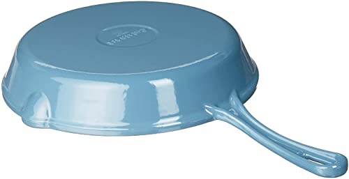 Cuisinart CI22-24BG Chef's Classic Enameled Cast Iron Round Fry Pan, 10-Inch, Provencal Blue