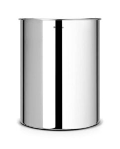 brabantia classic waste paper bin, 15 litre – brilliant steel