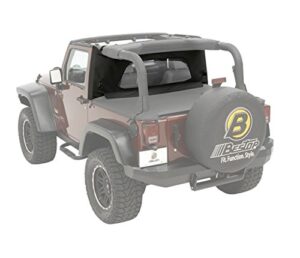 bestop 8004135 wraparound windjammer for 2007-2018 jeep wrangler jk