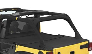 bestop 9003435 black diamond duster deck cover extension for 2007-2018 wrangler unlimited