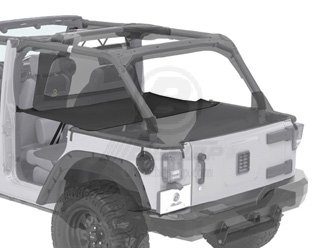 Bestop 9003435 Black Diamond Duster Deck Cover Extension for 2007-2018 Wrangler Unlimited