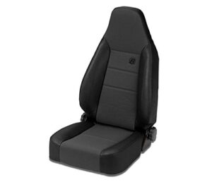 bestop 3943815 black denim trailmax ii sport seat – jeep 1976-2006 cj7 & wrangler