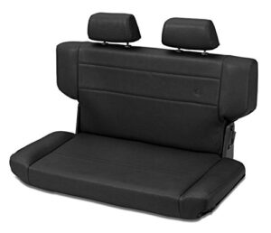 bestop 3943501 trailmax ii rear fold-n-tumble black crush rear seat – jeep 1997-2006 wrangler