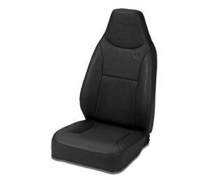 bestop 39436-15 black denim trailmax ii standard front seat – jeep 1976-2006 cj7 & wrangler; 1997-2002 requires adapter 51256; 2003-2006 requires adapter 51245 driver/51248 passenger