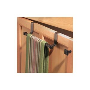 iDesign Marcel Steel Over-the-Cabinet Towel Bar - 9.7" x 2.4" x 5.6", Bronze