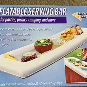 GGI 2 Pack Inflatable Serving Bar Salad Bar With Drain Plug for Picnics, Buffet, Pool Parties