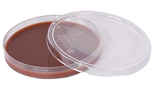 Chocolate Agar with Bacitracin, for Haemophilus Isolation, 15x100mm Plate, Order by the Package of 10, by Hardy Diagnostics