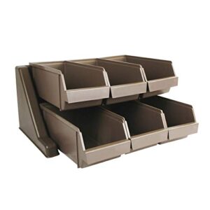 winco ogz-6 organizer set brown, medium