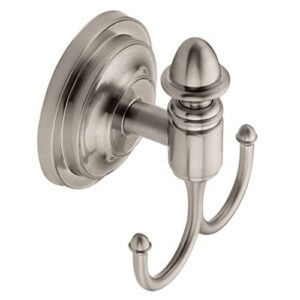 moen dn4103bn stockton inspirations robe hook, brushed nickel