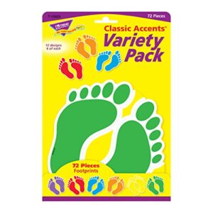 TREND enterprises, Inc. Footprints Classic Accents Variety Pack,72 pieces