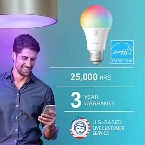 Sengled Smart WiFi Light Bulbs That Work with Alexa & Google Home, No Hub Required, LED Light Bulb A19 Soft White Light (2700K), 2 Pack