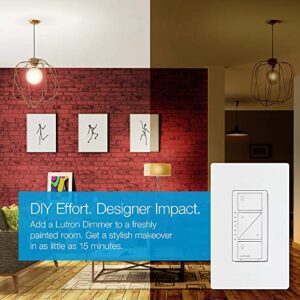 Lutron Caséta Wireless Smart Lighting Dimmer Switch and Remote Kit | P-PKG1W-WH