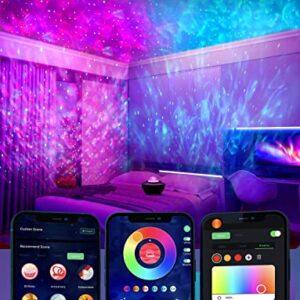 Star Projector Galaxy Night Light Projector, with Remote Control&Music Speaker, Voice Control&Timer, Starry Light Projector for Baby Kids Adults Bedroom/Decoration/Birthday/Party