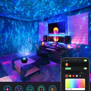 Star Projector Galaxy Night Light Projector, with Remote Control&Music Speaker, Voice Control&Timer, Starry Light Projector for Baby Kids Adults Bedroom/Decoration/Birthday/Party