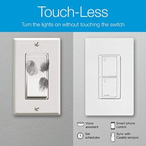 Lutron Caséta Wireless Smart Lighting Switch for All Bulb Types or Fans | PD-6ANS-LA | Light Almond