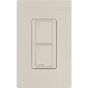 Lutron Caséta Wireless Smart Lighting Switch for All Bulb Types or Fans | PD-6ANS-LA | Light Almond