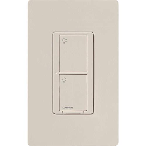 Lutron Caséta Wireless Smart Lighting Switch for All Bulb Types or Fans | PD-6ANS-LA | Light Almond