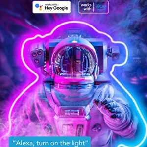 Govee Neon Rope Lights, RGBIC Rope Lights with Music Sync, DIY Design, Works with Alexa, Google Assistant, Gaming Lights, 10ft LED Strip Lights for Bedroom Living Room Decor (Not Support 5G WiFi)