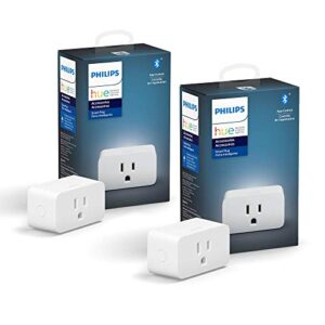 philips hue 552349-2 smart plug, 2 count (pack of 1), white