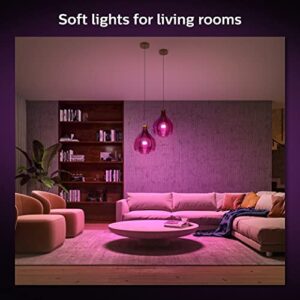 Philips Hue White and Color Ambiance Medium Lumen (75W) Smart Button Starter Kit, Hub Included, 16 Millions Colors, Works with Amazon Alexa, Google Assistant, Apple HomeKit (New Version)