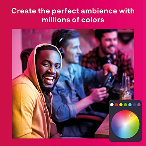 innr Color Smart Bulb A19, Works with Philips Hue, Alexa, Hey Google, SmartThings (Hub Required), Zigbee, Lights, Dimmable RGBW LED Light Bulbs A19 with E26 Base, 60W Equivalent, 2-Pack, AE 280 C-2