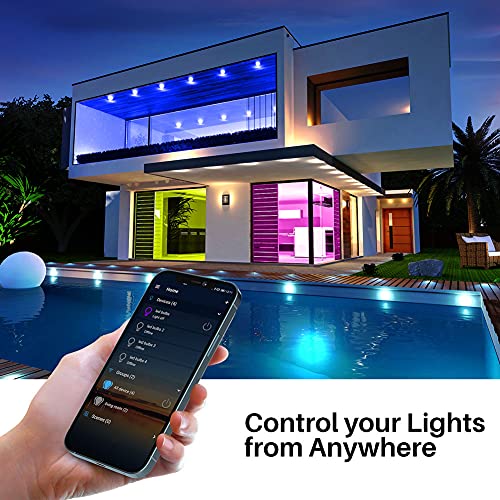 LAPURETE'S Alexa Smart Light Bulbs, Lapurete's LED RGBCW Color Changing,85W Equivalent E26 9W WiFi Led Bulb , Work with Google Home Amazon Echo, 2.4Ghz WiFi Only, No Hub Required 4 Pack