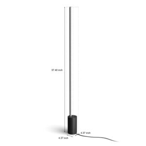 Philips Hue Gradient Signe Floor Lamp, Compatible with Alexa, Apple HomeKit and Google Assistant, Black