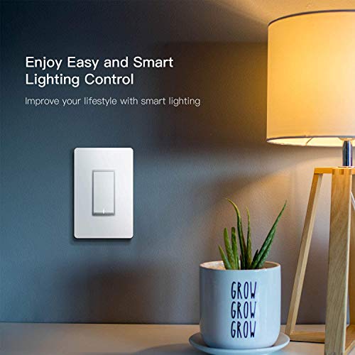 TREATLIFE 3 Way Smart Switch 4 Pack, 2.4Ghz WiFi Smart Light Switch 3 Way Switch Works with Alexa, Google Home and SmartThings, Remote Control, ETL, Schedule, Neutral Wire Required