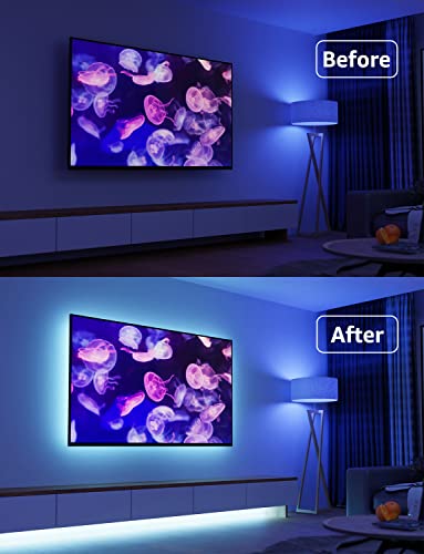 Smart LED Lights for TV - 6.56FT TV LED Backlights Work with Alexa and Google Assistant, App and Voice Control Strip Lights for 32-65 inch TVs, Computer, Bedroom, 16 Million RGB DIY Colors