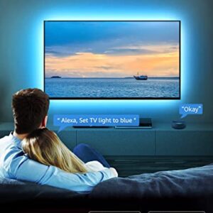 Smart LED Lights for TV - 6.56FT TV LED Backlights Work with Alexa and Google Assistant, App and Voice Control Strip Lights for 32-65 inch TVs, Computer, Bedroom, 16 Million RGB DIY Colors