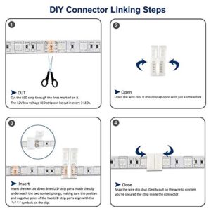 LED Strip Lights with Remote, 32.8 Feet LED Light Strip Music Sync for Room Lighting, Color Changing Tape Lights Kit with LED Controller, Flexible LED Strip for Home Kitchen