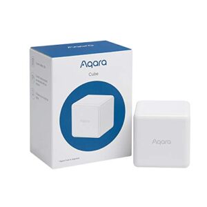 aqara cube, requires aqara hub, zigbee connection, magic cube controller, 6 customizable gestures to control your smart home devices, 2 year battery life, works with ifttt