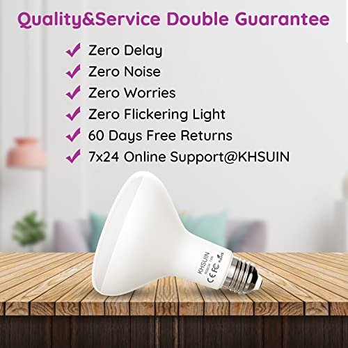 Bright Smart Light Bulbs 13W 100W Equivalent 1300 Lumens 2700K-6500K Tunable BR30 Wifi Color Changing Light Bulb Works with Alexa Google,Recessed Alexa Light Bulb,Dimmable Flood Smart Bulb,4 Pack