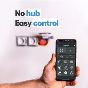 Shelly 1PM Relay Switch, WiFi Smart Home Automation, Compatible with Alexa & Google Home, iOS Android App, No Hub Required, Wireless Light Switch, Smart Appliances Gadgets, UL Certified