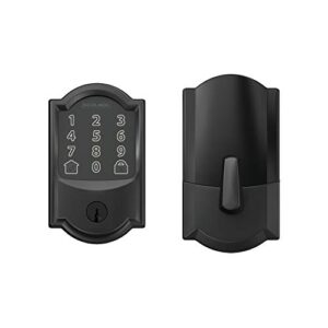 Schlage Encode Smart Wi-Fi Deadbolt with Camelot Trim in Matte Black