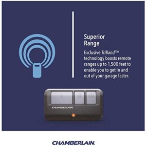 Chamberlain B970T Smart Garage Door Opener with Battery Backup - myQ Smartphone Controlled - Ultra Quiet, Strong Belt Drive and MAX Lifting Power, 1.25 HP, Wireless Keypad Included, Grey