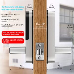 Sifely Keyless Entry Door Lock, Keypad Door Lock, Keyless Door Lock, Fingerprint Door Lock, Biometric Door Lock, Keypad Entry Door Lock, Passcode Code Door Lock, Digital Smart Door Lock (Smart Lock)