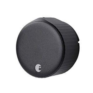 august wi-fi, (4th generation) smart lock – fits your existing deadbolt in minutes, matte black