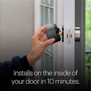 August Wi-Fi, (4th Generation) Smart Lock – Fits Your Existing Deadbolt in Minutes, Matte Black