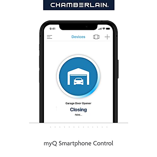 Chamberlain C2405 Smart Garage Door Opener, myQ Smartphone Controlled-Long Lasting Chain Drive