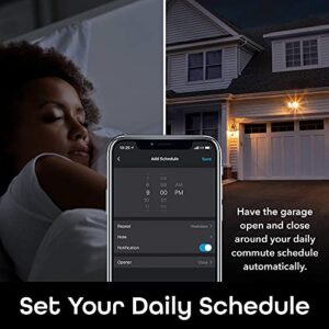 Geeni Smart Garage Door Opener, WiFi App Controlled Garage Opener, Compatible with Alexa and Google Home, No Remote Required