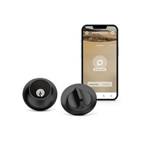 level lock smart lock, keyless entry, smartphone access, bluetooth enabled, works with apple homekit – matte black