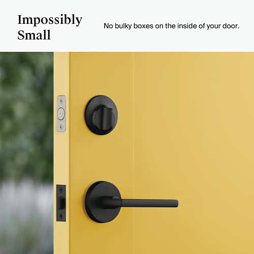 Level Lock Smart Lock, Keyless Entry, Smartphone Access, Bluetooth Enabled, Works with Apple HomeKit - Matte Black