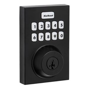 kwikset home connect 620 keypad connected smart lock with z-wave technology featuring smartkey security in matte black