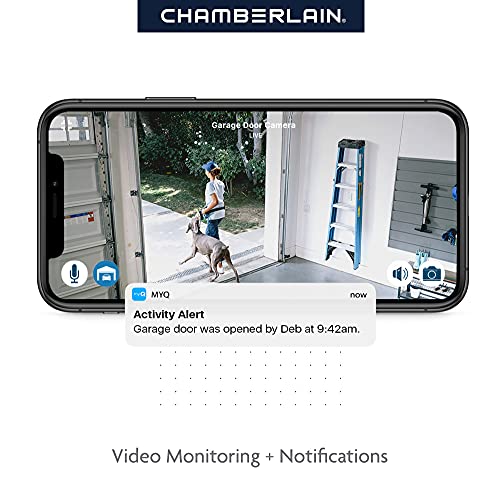 Chamberlain B6753T Smart Garage Door Opener, Video Streaming & Advanced Corner LED Lighting-myQ Smartphone Controlled-Ultra Quiet, Strong Belt Drive & MAX Lifting Power