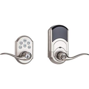 kwikset 99120-037 smartcode 912 z-wave plus leverset, satin nickel