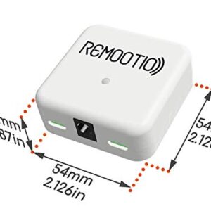 Remootio 2 WiFi and Bluetooth Smart Garage Door Opener with iOS and Android App, Amazon Alexa, Google Home, SmartThings, Siri Shortcuts. with Sensor and Power Adapter.