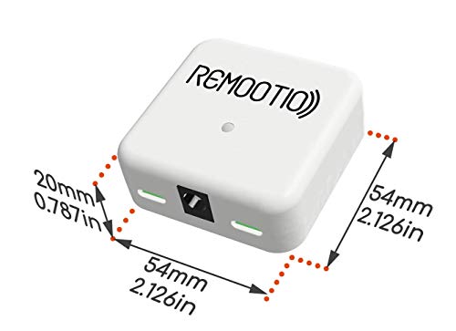 Remootio 2 WiFi and Bluetooth Smart Garage Door Opener with iOS and Android App, Amazon Alexa, Google Home, SmartThings, Siri Shortcuts. with Sensor and Power Adapter.