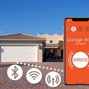 Remootio 2 WiFi and Bluetooth Smart Garage Door Opener with iOS and Android App, Amazon Alexa, Google Home, SmartThings, Siri Shortcuts. with Sensor and Power Adapter.